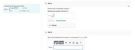 Solved Consider The Electron Wave Function