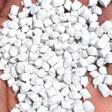 Poly Propylene Reprocessed White Plastic Granules Recycled 2530kgs