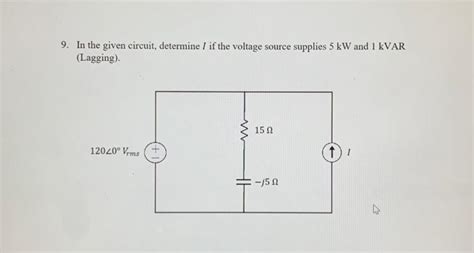 solved 9 in the given circuit determine i if the voltage
