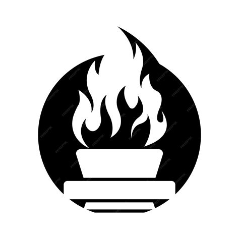 Premium Vector Torch Symbol Icon Logo Design Vector Illustration