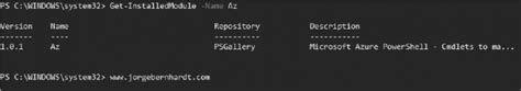 How To Install The New Azure Powershell Az Module · Jorge Bernhardt