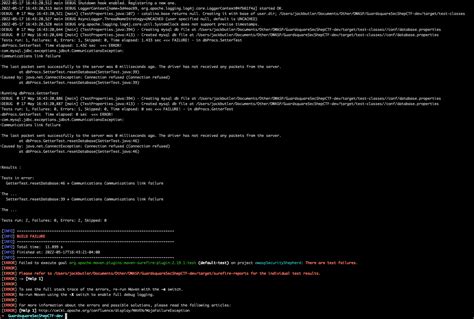 Bug Build Fails With Connection Errors During Maven Tests · Issue