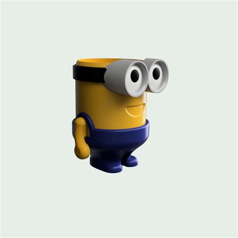 Minion Planter Remix By 3d Hsc Download Free Stl Model