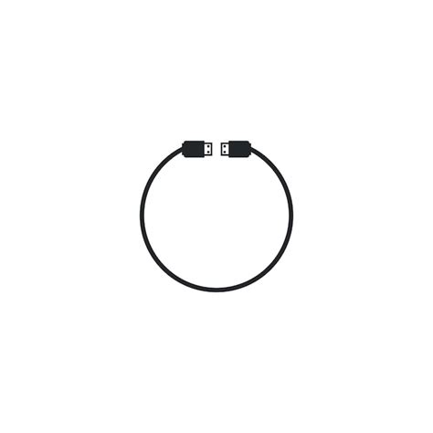 Premium Vector Usb Cable Logo Vector Icon Illustration