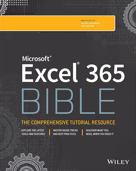 microsoft excel 365 bible alexander michael kusleika dick