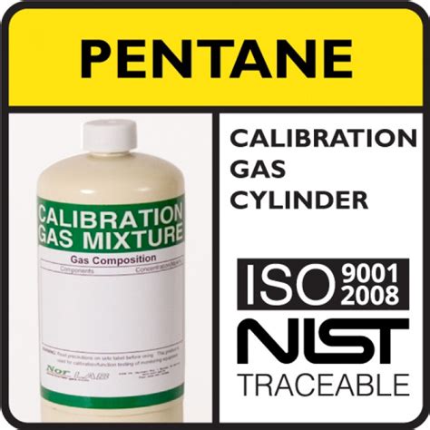 Portable Pentane Calibration Gas In Air Or Nitrogen