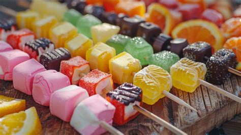 Premium Photo Colorful Assorted Japanese Traditional Candies On