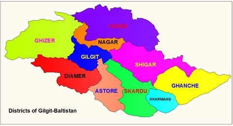 Districts Of Gilgit Baltistan With Their Population And Area Trango Tours