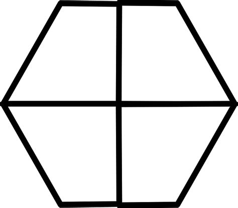 Blank Hexagon Fraction 0 4 Free Vector Clipart Images On