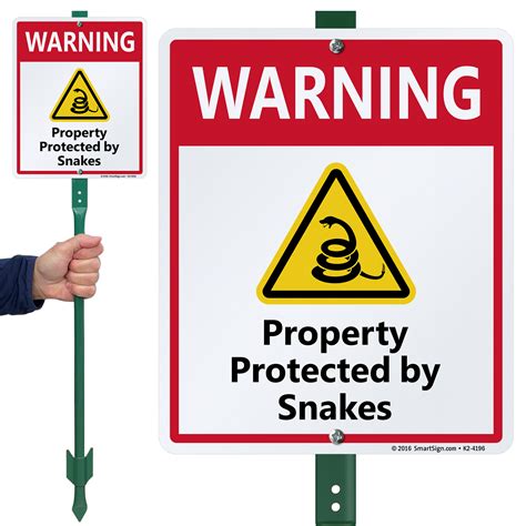 Snake Warning Signs Rattlesnake Warning Signs Snake Warning Signs Rattlesnake Warning Signs