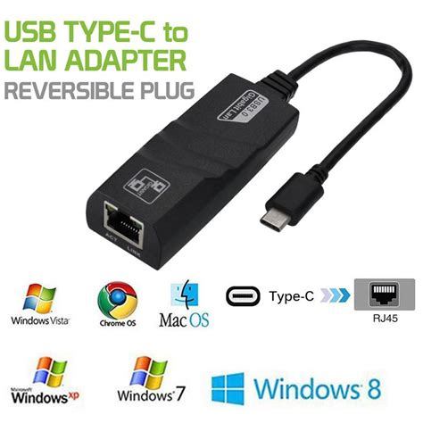 Mbps Type C USB C To RJ Gigabit Ethernet LAN Network Adapter Cable Shopee Thailand