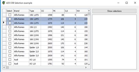 Issue With Tdbadvgrid And Selection Tms Vcl Ui Pack Tms Support Center