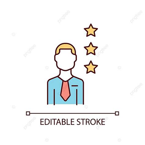 Employee Performance Assessment Rgb Color Icon Business Customer