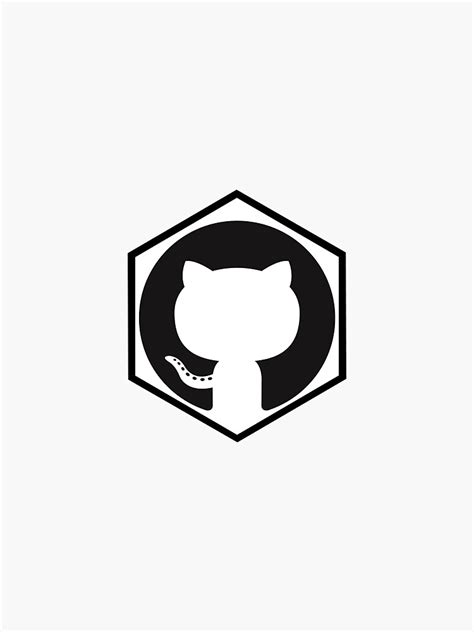 Github Hexagon Sticker For Sale By JFKsStickers Redbubble