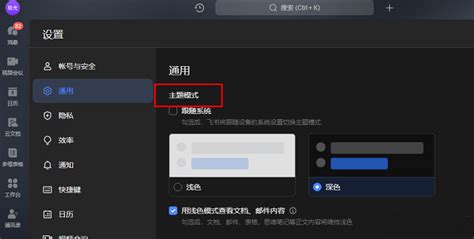 飞书怎么切换主题模式 切换主题模式的方法 系统屋