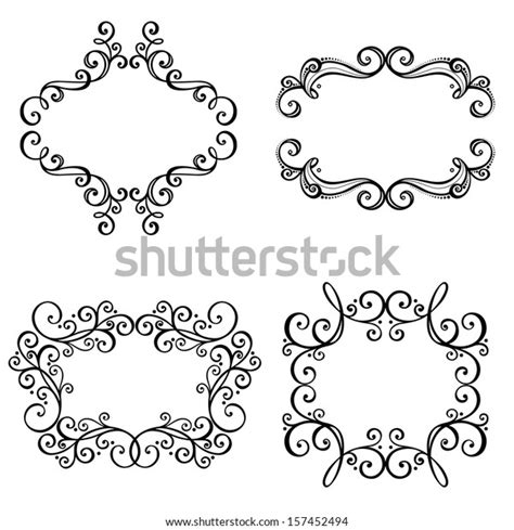 Vector Decorative Ornamental Frame Text Design Stock Vector Royalty Free 157452494 Shutterstock
