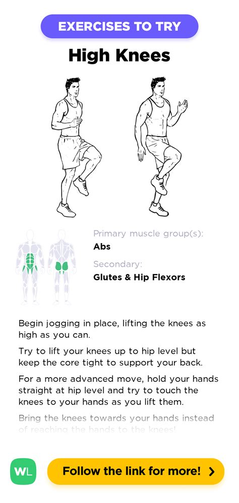 High Knees Front Knee Lifts Run Jog On The Spot Workoutlabs
