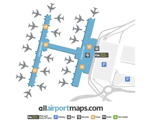 Mci Airport Map Kansas City International Airport Terminal Maps And Navigation Guide