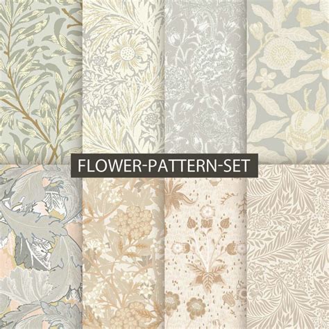 Flower Pattern Set Masterbundles