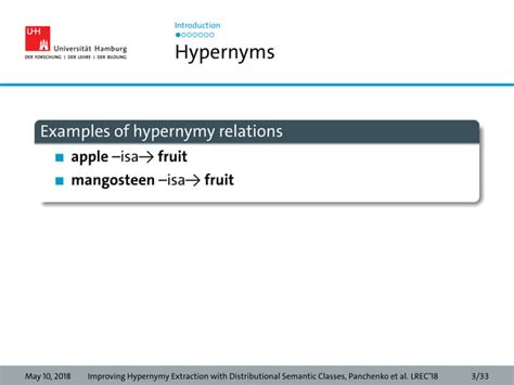 Improving Hypernymy Extraction With Distributional Semantic Classes Ppt