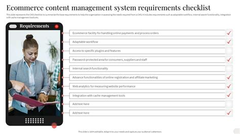 Ecommerce Content Management System Requirements Checklist Template Pdf