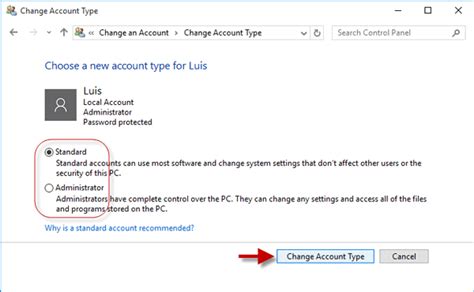 Methods To Change User Account Type In Windows