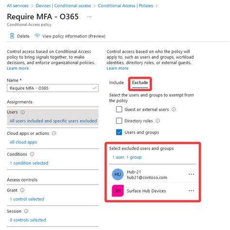 Conditional Access For Surface Hub Surface Hub Microsoft Learn