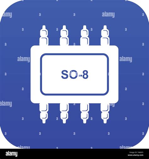 Transistor Microchip Icon Blue Vector Stock Vector Image And Art Alamy