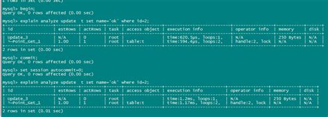 autocommit 不同时或显示事务 执行计划显示不一样 TiDB 的问答社区
