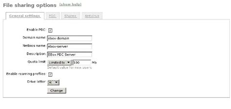 Using EBox As Windows Primary Domain Controller Page Page