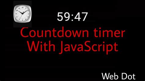 Simple Countdown Timer With Javascript Javascript Project For