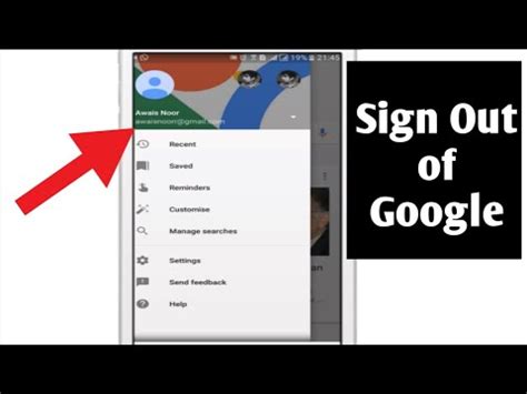 Cara Log Out Google Account