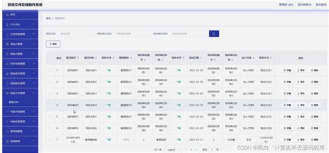 Javaphpnodejspython投标文件在线制作系统【2024年毕设】pythonmysql 实现投标文件 Csdn博客