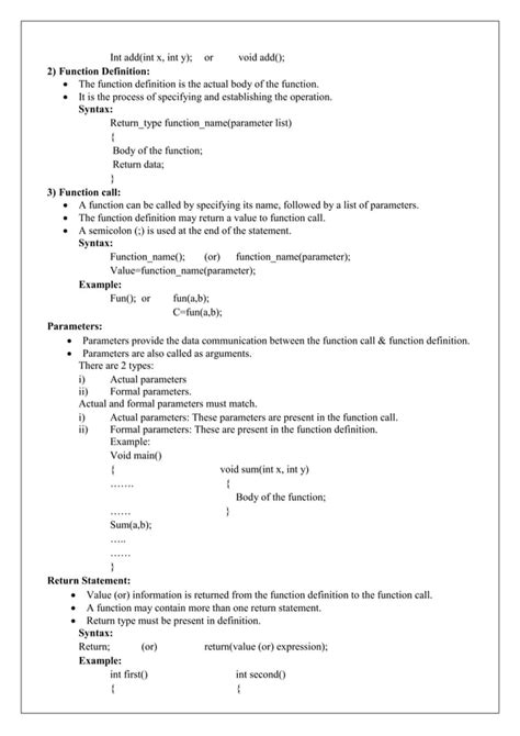 Arrays And Function Basic C Programming Notes Pdf Programming Languages Computing