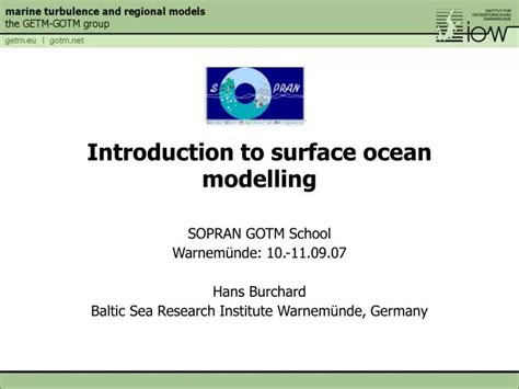 PPT Introduction To Surface Ocean Modelling PowerPoint Presentation Free Download ID 3688305