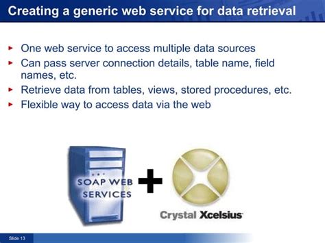 Crystal Xcelsius And Web Services By