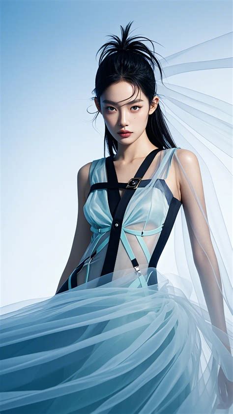 亚洲美女摄影，模特身材，顶级时尚杂志大片构图，酷女孩，动态构图，发光薄纱，超现实主义，超现实景观中的极简主义阴影， 动态渲染，欧洲神话故事，维拉斯诞生，光线跟 2 花瓣网