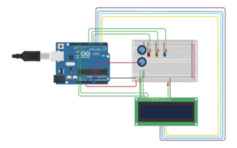 Circuit Design Potenziometro Tinkercad