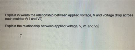 Solved Explain In Words The Relationship Between Applied Chegg Com