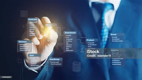 Analis Sistem Atau Pengusaha Menggambar Tabel Database Relasional Konsep Desain Diagram Database
