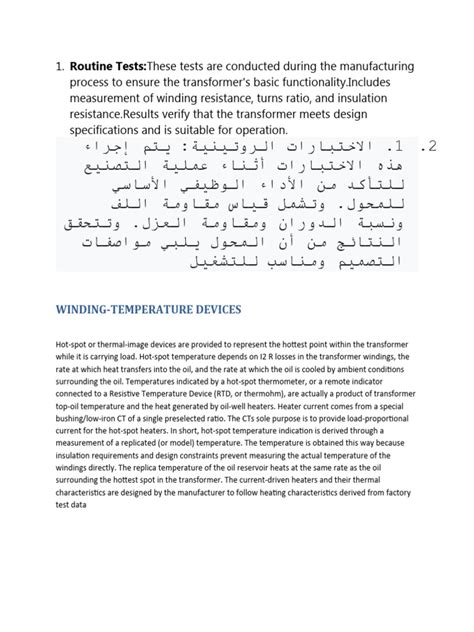Routine Tests Pdf Transformer Temperature