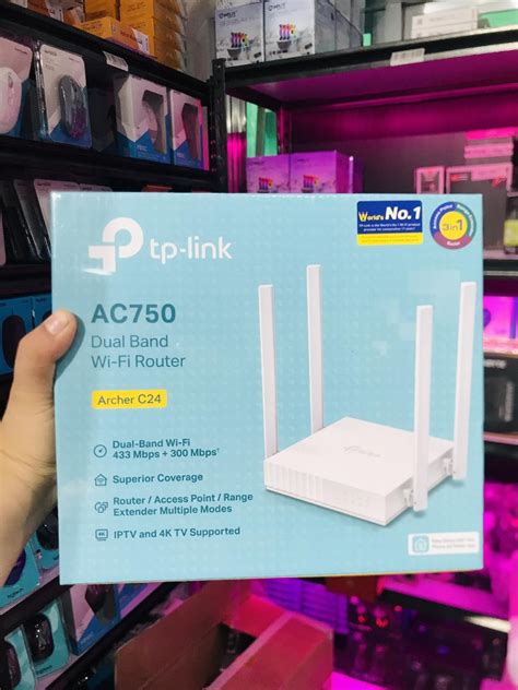 Tp Link Archer C24 Ac750 Dual Band Wireless Wifi Router Access Point Extender Repeater Tp