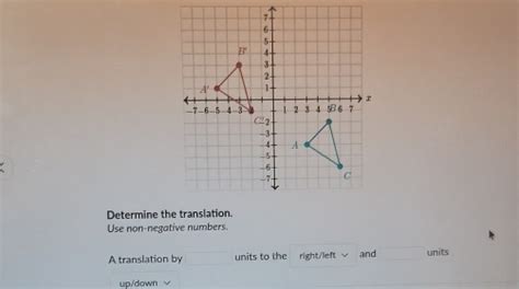 Solved Determine The Trans Use Non Negative Numbers A Translation By