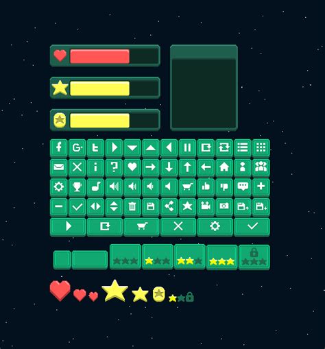 Pixel GUI Pack By Adrian Zarzycki