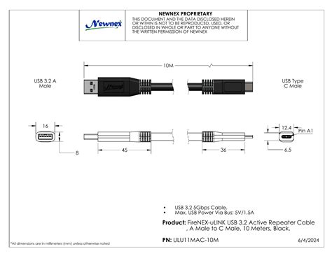 Active Usb C Extension Cable Gbps Data A Power Ft M