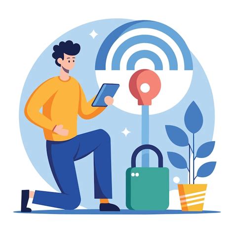 Wifi Encryption Wireless Security Or Safety For Internet Connection Network Protection Or Mobile