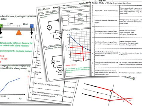 AQA GCSE Physics Revision Full Course Teaching Resources