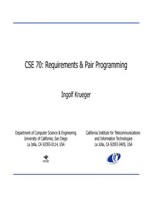 Fillable Online CSE 70 Requirements Pair Programming Fax Email Print