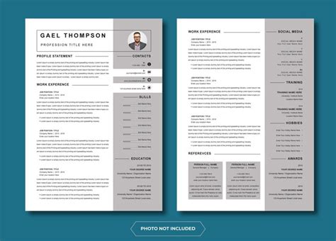 New Cv Template 2023 Premium Vector