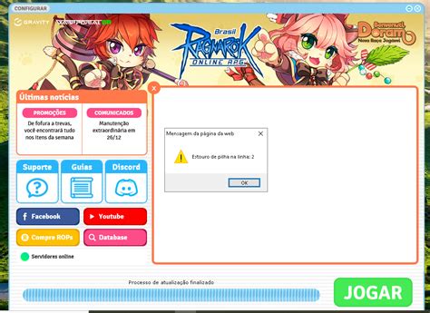 Erro Script Dificuldades Técnicas Ragnarok Online Brasil Fórum